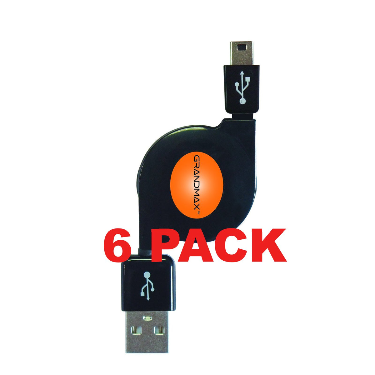 6 Pack Mini-USB Cable | GRANDMAX.com